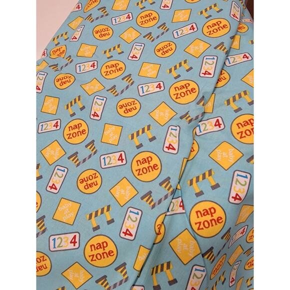 unbranded | Office | Cotton Fabric Blue Nap Zone Baby At Play ...